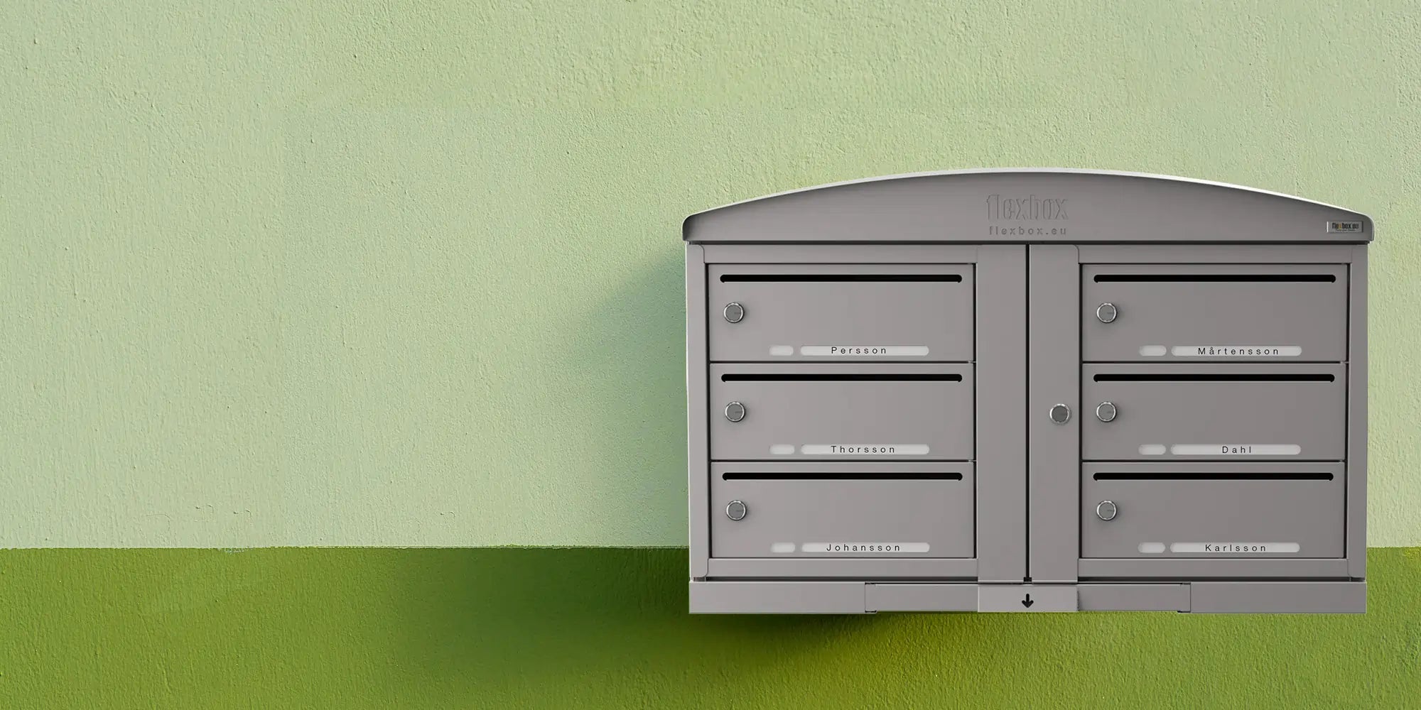 Multiple occupancy post boxes from Flexbox